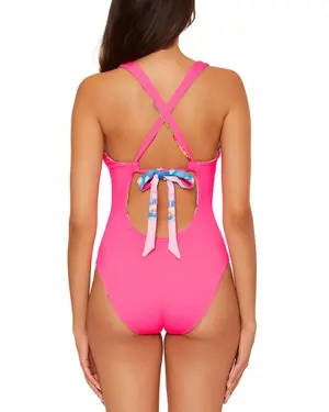 BECCA By Rebecca Virtue Positano Reversible One Piece Swimsuit