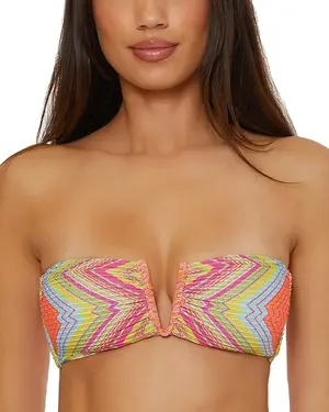 BECCA By Rebecca Virtue Summer Sunrise Bandeau Bikini Top