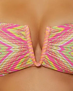 BECCA By Rebecca Virtue Summer Sunrise Bandeau Bikini Top