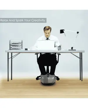 MIKO Shiatsu Foot Massager Machine With Kneading And Switchable Heat - Silver