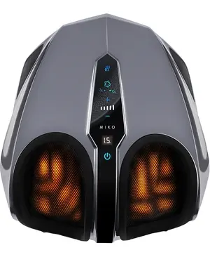 MIKO Shiatsu Foot Massager Machine With Kneading And Switchable Heat - Charcoal