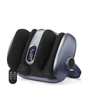 MIKO Shiatsu Foot, Calf, And Ankle Massager With Heat - Charcoal