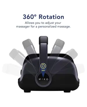 MIKO Shiatsu Foot, Calf, And Ankle Massager With Heat - Charcoal