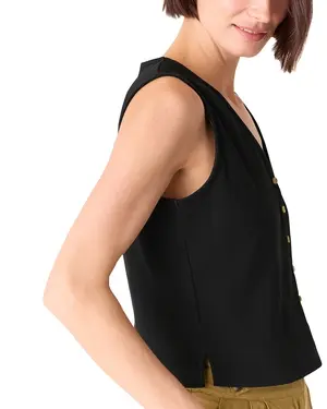 Whistles Button Rib Tank
