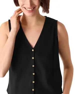 Whistles Button Rib Tank