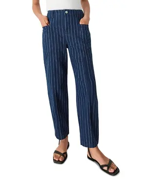 Pinstriped Jeans For Women