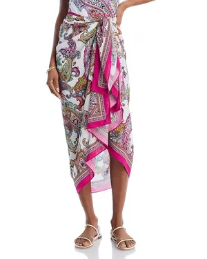L'Agence Maribel Bright Paisley Pareo Cover-up - Multi