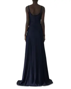 JASON WU Crepe Back Satin Slip Dress