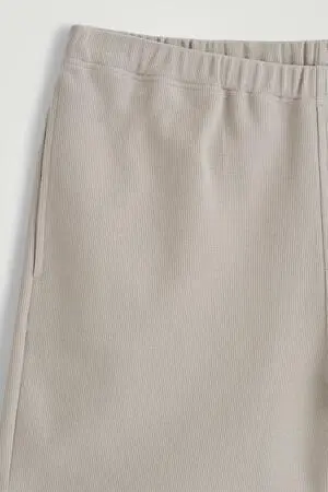 Cos Textured Cotton-jersey Shorts