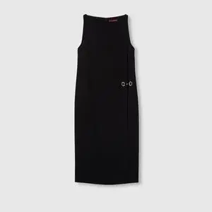 Gucci Heavy Viscose Sable Horsebit Dress