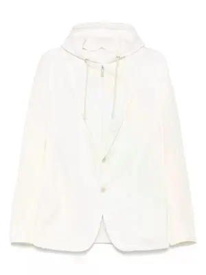 Eleventy Removable-bib Blazer - Neutrals