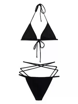 Norma Kamali Criss-cross Bikini - Black