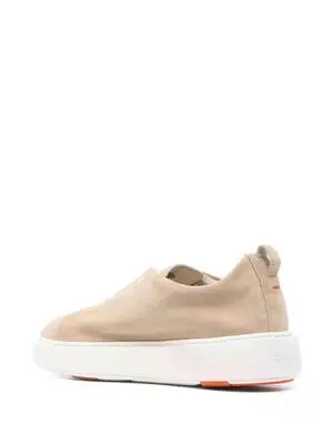 Santoni Suede Sneakers - Neutrals