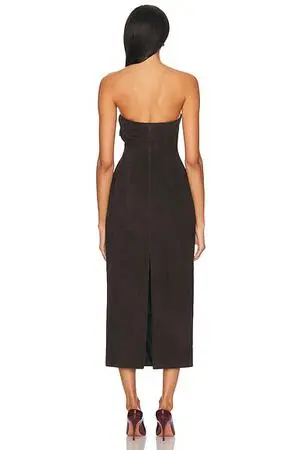 Magda Butrym Strapless Ruched Dress