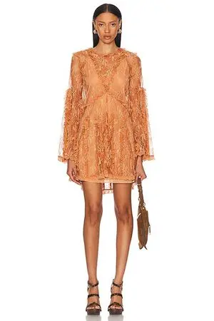 AKNVAS Dorian Lace Dress With Bell Sleeves