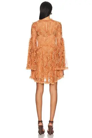AKNVAS Dorian Lace Dress With Bell Sleeves