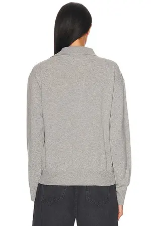 Saint Laurent Polo Sweater In Wool