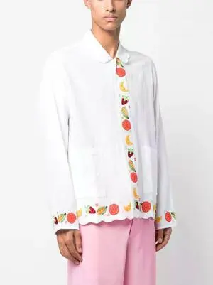 SKY HIGH FARM WORKWEAR Boticelli Fruit-embroidered Shirt