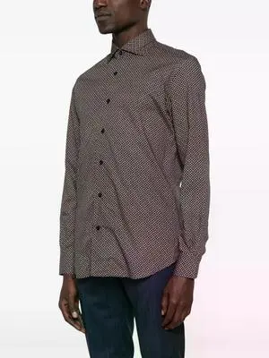 MAZZARELLI Floral-print Shirt - Brown