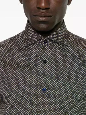 MAZZARELLI Floral-print Shirt - Brown