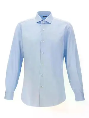 BARBA NAPOLI Cotton Shirt - Blue