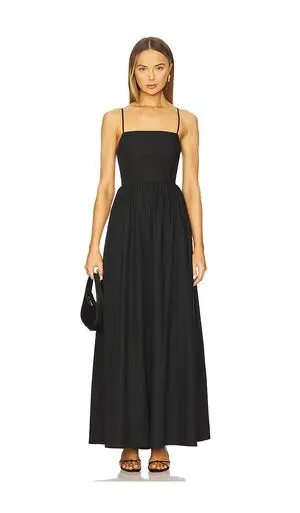 Susana Monaco Poplin Lace-up Maxi Dress