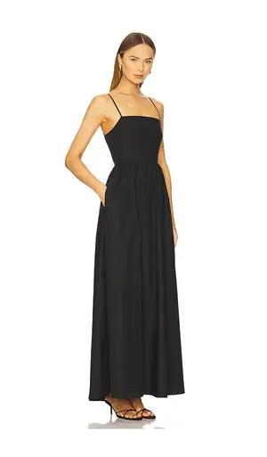 Susana Monaco Poplin Lace-up Maxi Dress