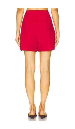 Theory Pleated Short - Cherry