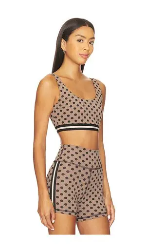 Strut This The Gatsby Bra In Brown - Polk-a-dot