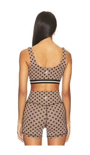 Strut This The Gatsby Bra In Brown - Polk-a-dot