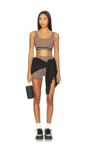Strut This The Gatsby Bra In Brown - Polk-a-dot