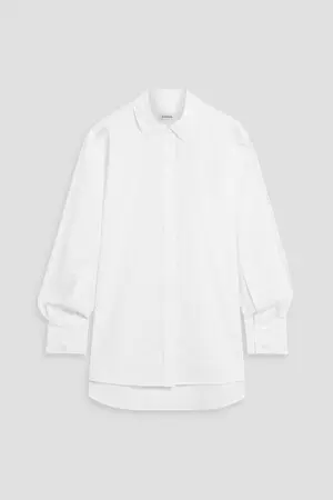 Simkhai Chandler Cotton-blend Poplin Shirt - White