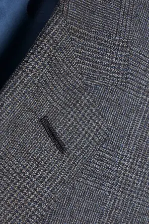 Paul Smith Prince Of Wales Checked Wool Suit - Navy
