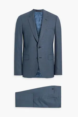 Paul Smith Houndstooth Wool Suit - Blue