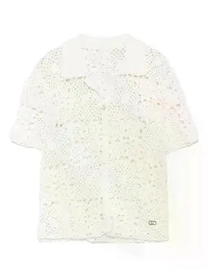 Liu Jo Open-knit Cardigan - White