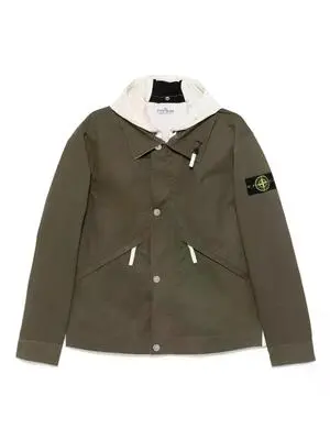 Stone Island Jacket With Compass Badge - Green
