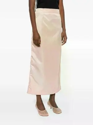 A.M.G. Rear-slit Midi Skirt