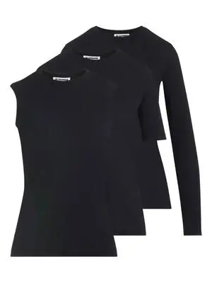 JIL SANDER Cotton T-shirts - Black