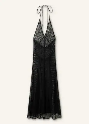 ME+EM Pointelle Halterneck Midi Dress