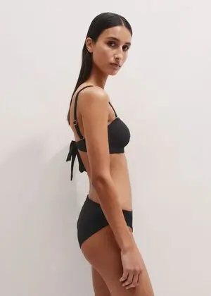 ME+EM Square Neck Bikini Top - Black