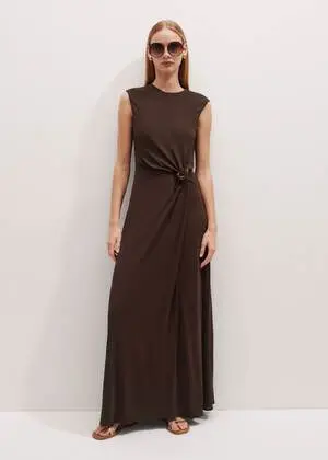 ME+EM Knot Detail Maxi Dress