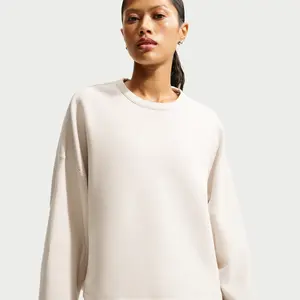 Nike 24.7 Impossiblysoft Dri-fit Oversized Crew-neck Top - Brown