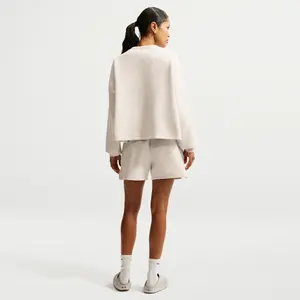 Nike 24.7 Impossiblysoft Dri-fit Oversized Crew-neck Top - Brown