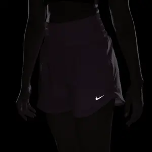 Nike One Dri-fit Ultra High-waisted 3" Brief-lined Shorts - Red