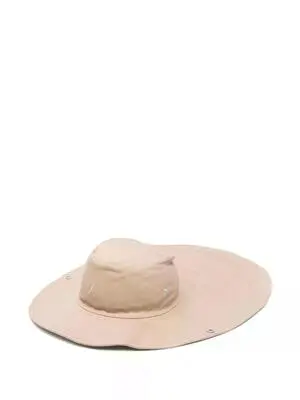 Attico Logo-embroidered Sun Hat - Neutrals