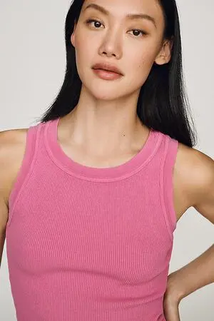 Citizens Of Humanity Isabel Rib Racerback Tank Top - Raspberry