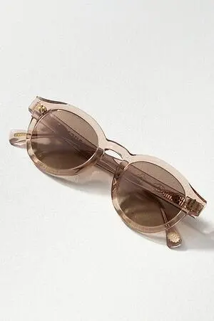 Raen Zelti Circle Sunglasses Clear