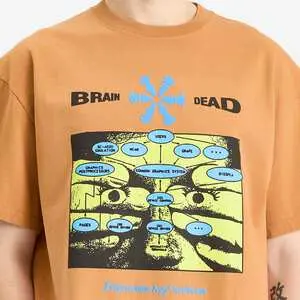 BRAIN DEAD Information Age Occultism T-shirt - Cumin