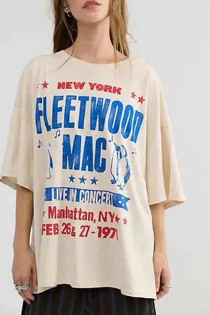 Daydreamer Fleetwood Mac Live In Concert Tee - Ivory