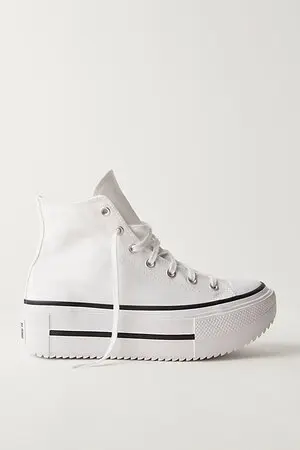 CONVERSE Chuck All Star Lift Double Stack Sneakers - White/black/white